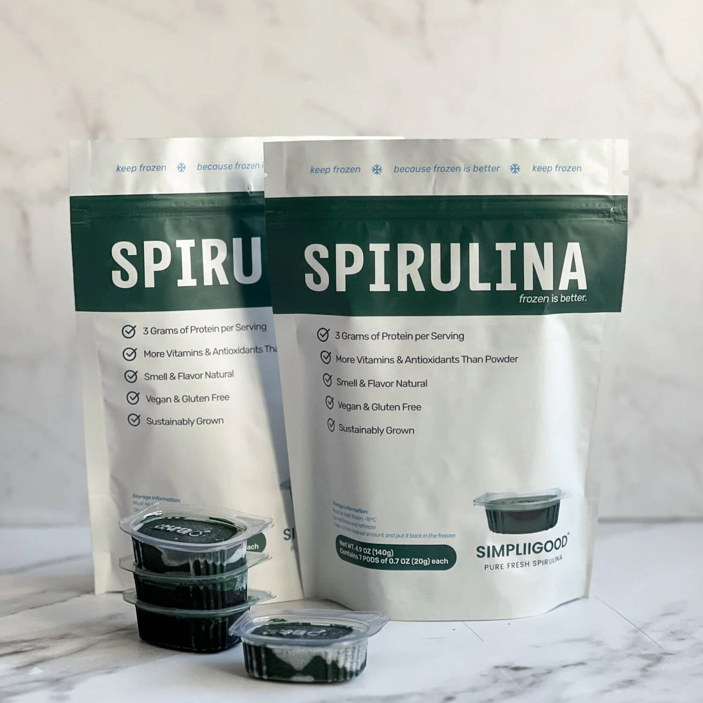 SimpliiGood Spirulina - Fresh Spirulina algae - Future food is here